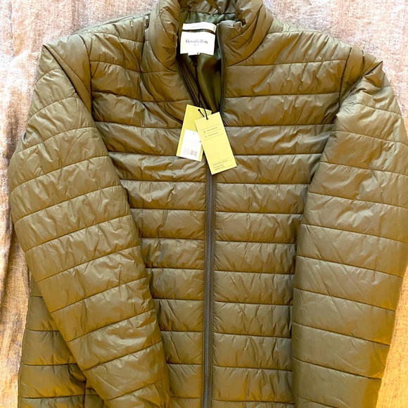 Goodfellow & Co Men's Olive Green Lightweight Puffer Jacket - Size XXL ...